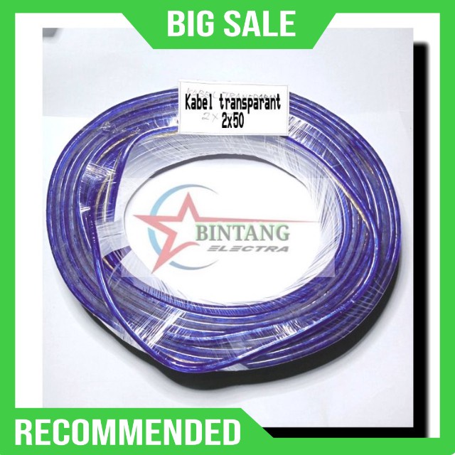 Jual Kabel transparan 2x50 ( 1 meter ) | Shopee Indonesia
