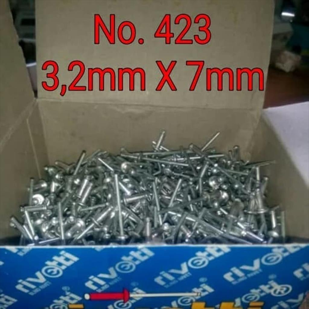 Jual SU PAKU RIVET RIPET 423 RIVETTI 1000pcs PAKU KELING BLIND RIVET ...