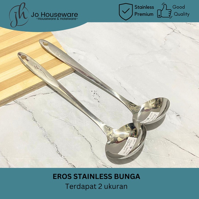 Jual Eros stainless tebal ukir bunga / eros kuah stainless anti karat ...