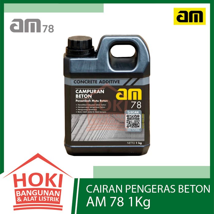 Jual CAIRAN PENGERAS BETON COR AM 78 1Kg - Obat Penguat Mortar Coran ...