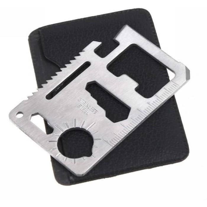 Jual Kit Tool Card Survival Kartu 11 FUNGSI Kunci Pas Stainless Steel ...