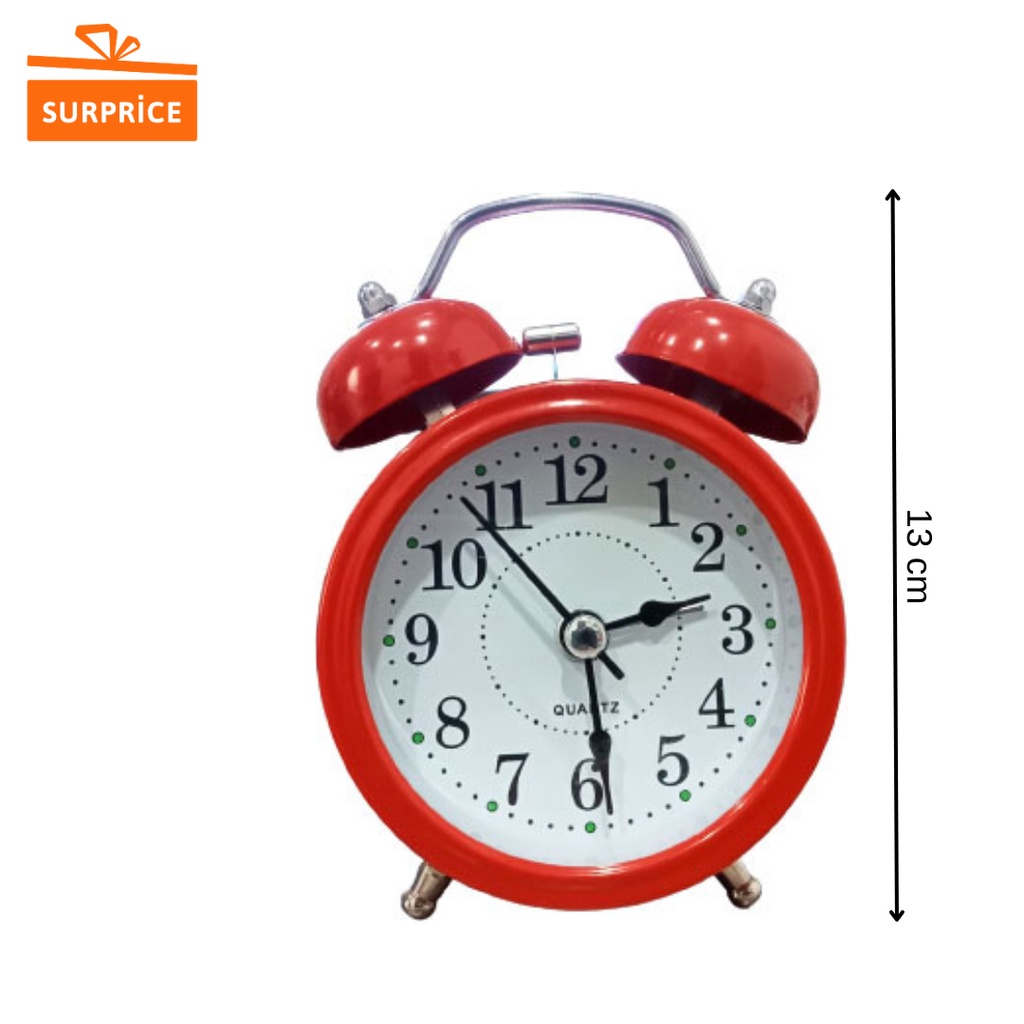 Jual Surprice Jam Beker Kring Background Putih Polos Mix Color / Jam ...