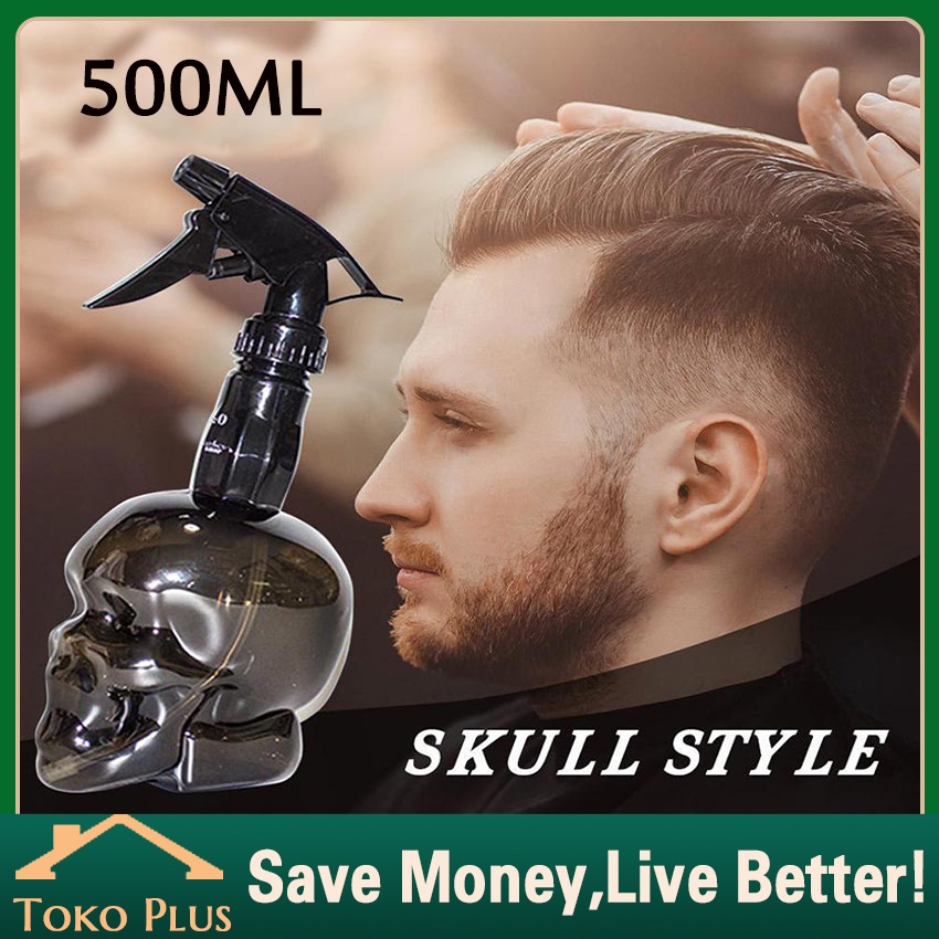 Jual Botol Semprot Air Barber Salon Bentuk Tengkorak 500ml Untuk Tata ...