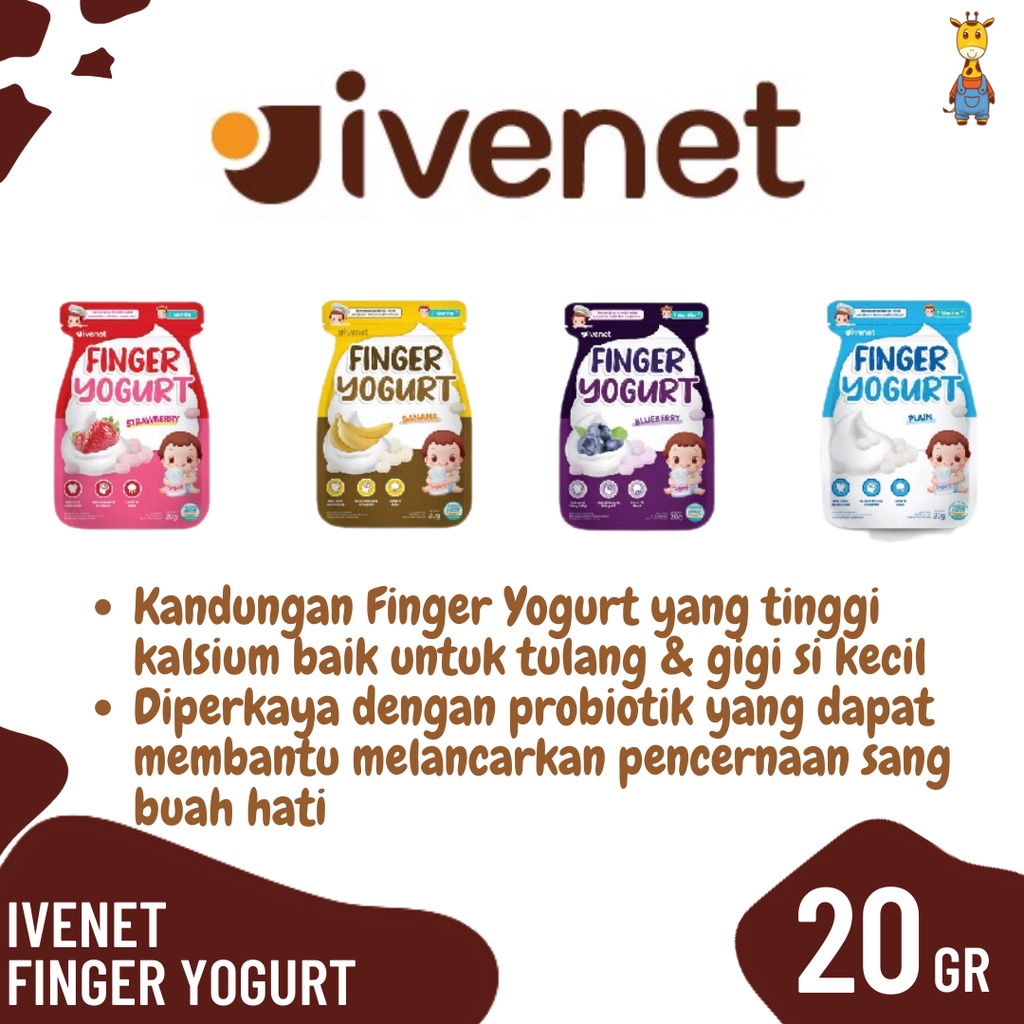 Jual Ivenet Finger Yogurt - Snack Jajanan Cemilan Permen Bayi dan Anak ...