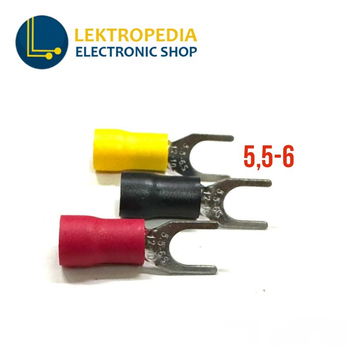 Jual Skun Y 5,5-6 Merah Hitam Biru Kuning Garpu 5.5-6 6mm 4-6 mm | Shopee Indonesia