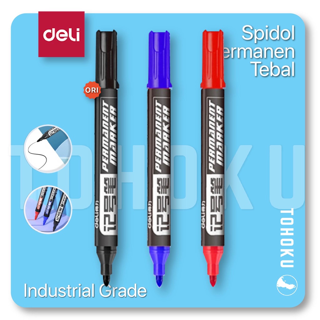Jual Deli Spidol Permanen, Tinta Minyak, Tidak Mudah Pudar, Licin dalam ...