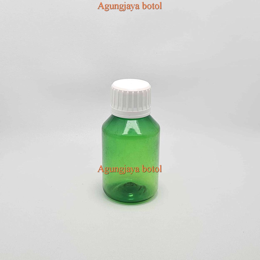 Jual Botol Pet 100 ml Obat Hijau / Botol Obat / Botol Obat Cair / Botol ...