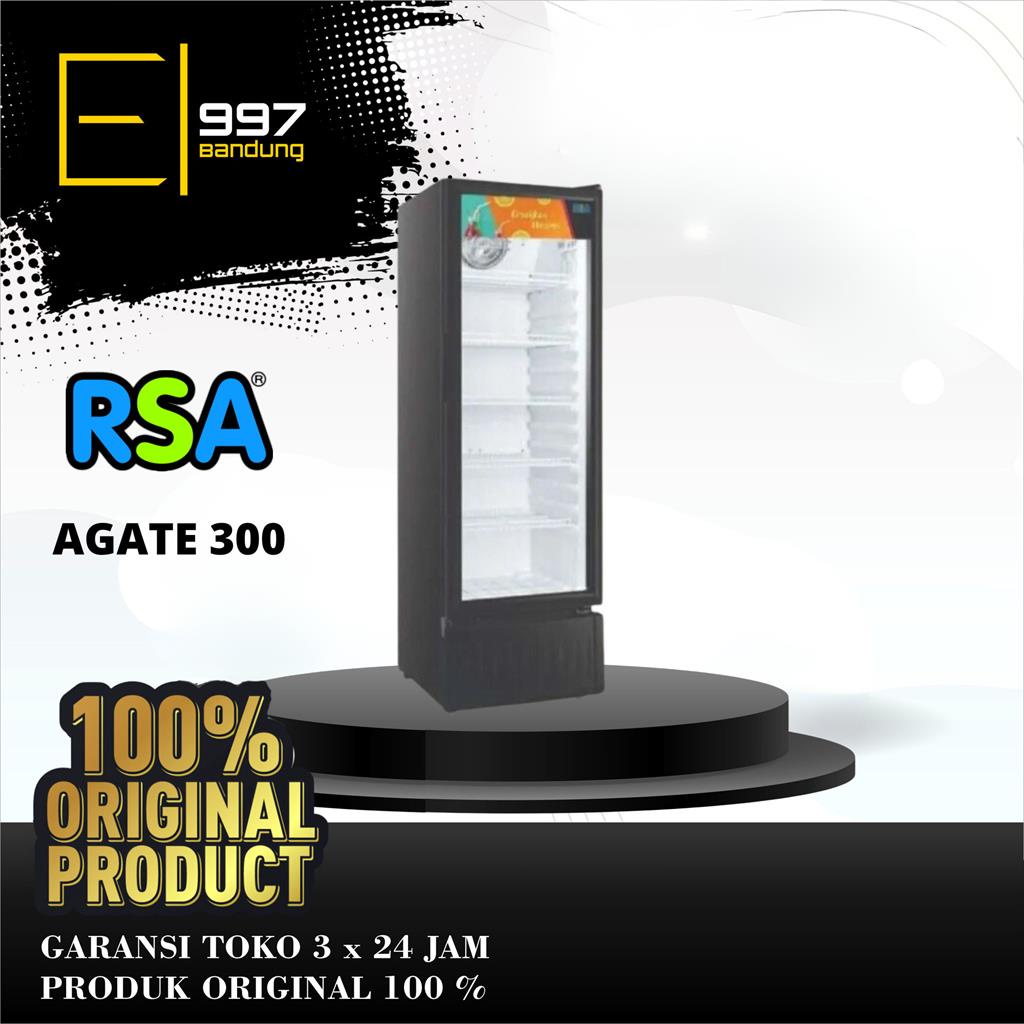 Jual RSA Showcase AGATE300 / AGATE 300 , Display Cooler 5 Rak 282 Liter | Shopee Indonesia