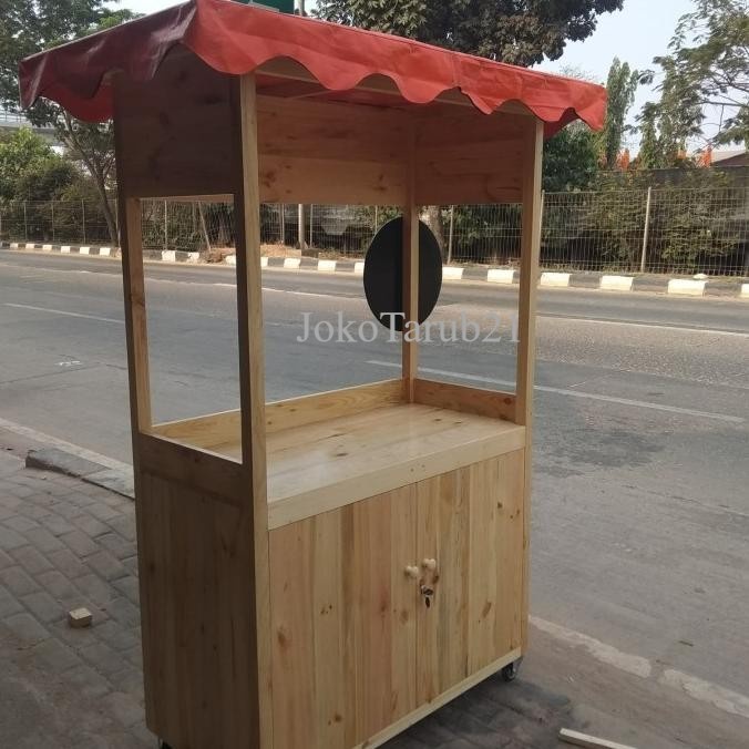 Jual Mantab Booth Kayu Grobak Kayu Grobak Jus Bahan Kayu Jati Belanda ...