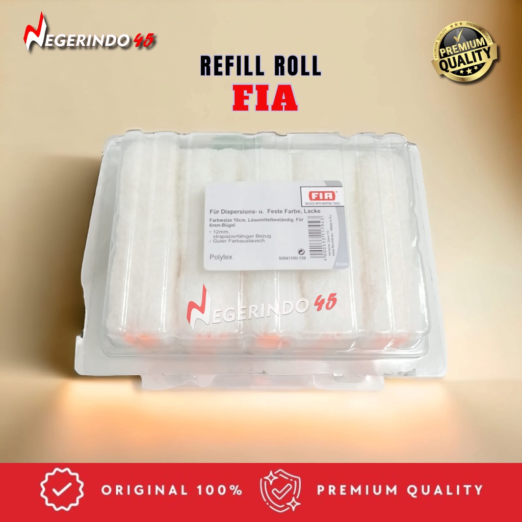 Jual 10 PCS FIA FILCO REFILL ROLL 4 INCH ISI KUAS ROLL KAPAL CAT FIBER ...