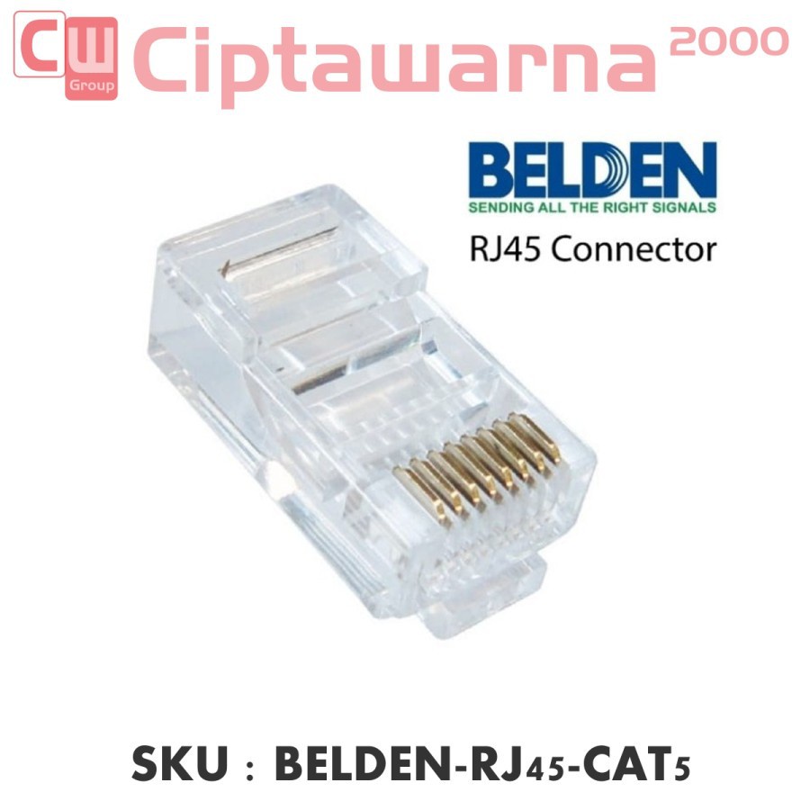 Jual Belden Connector konektor Lan rj45 cat5 cat5e STP FTP Per Pcs ...
