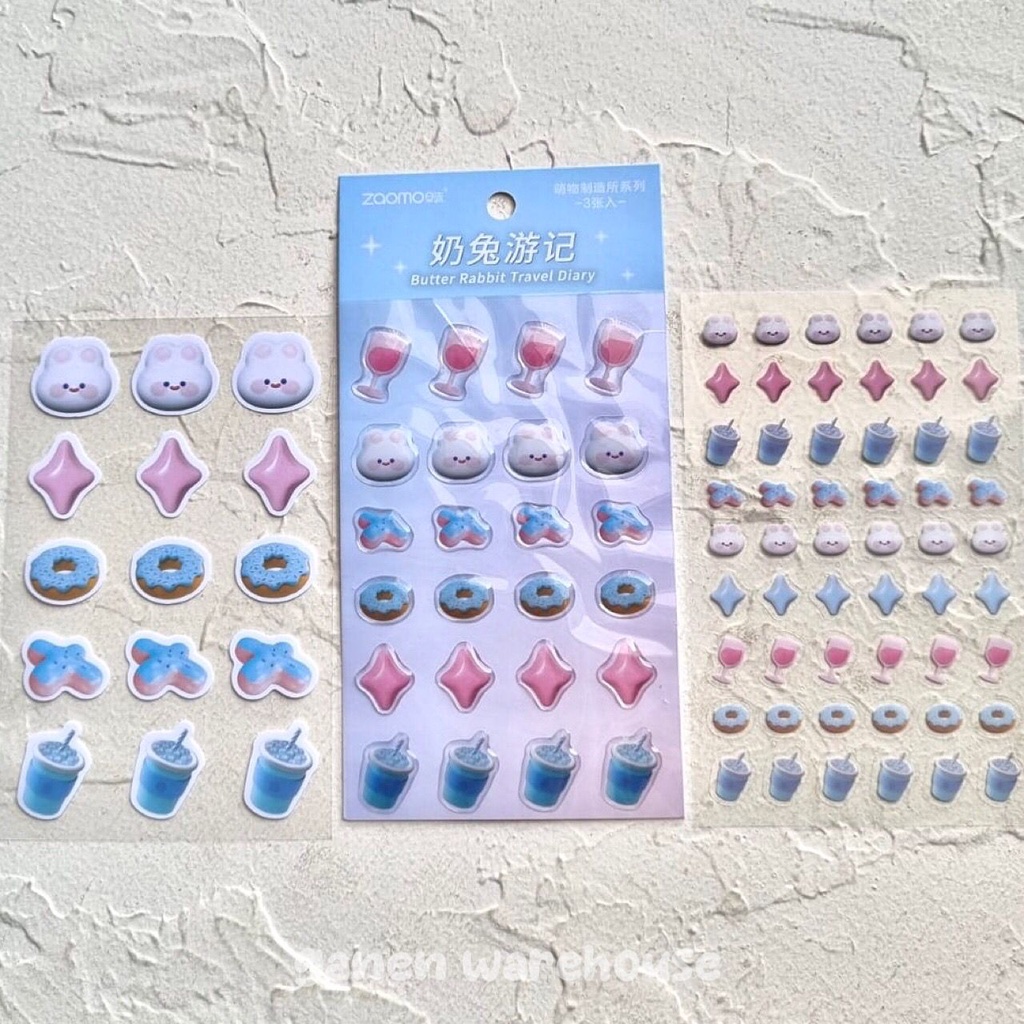 Jual [GW] Sticker 3 Lembar Kawai Korean Stiker Deco | Shopee Indonesia