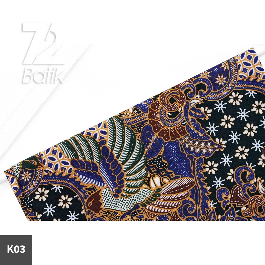 Jual KAIN BATIK PREMIUM Bahan Katun Motif Sekar Jagad Roll Ungu Biru ...