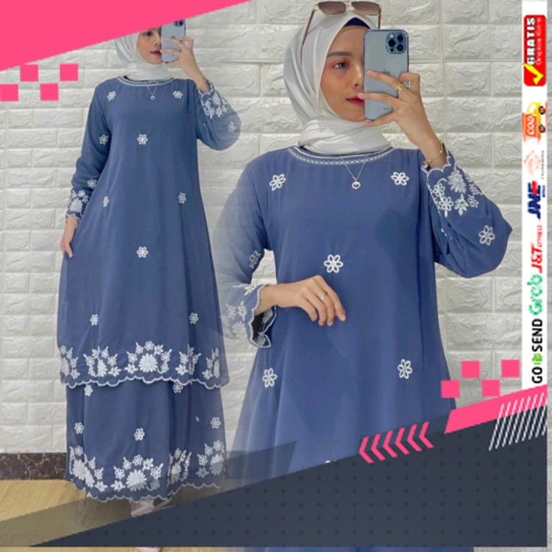 Jual BAJU GAMIS MODEL BARU TERMURAH STYLE TRENDY /GAMIS MELAYU MALAYSIA ...
