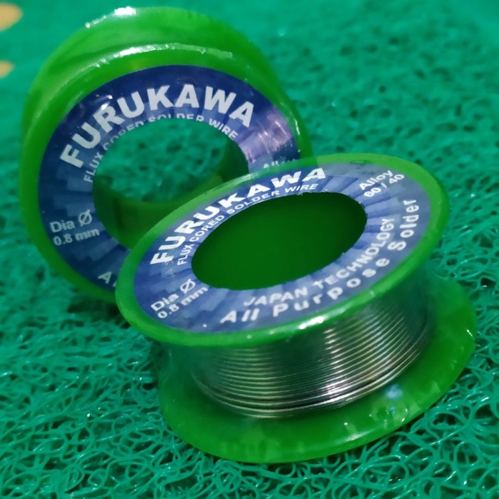Jual solder TIMAH SOLDER DIAMETER 0.8MM PANJANG 5 & 10 METER furukawa ...