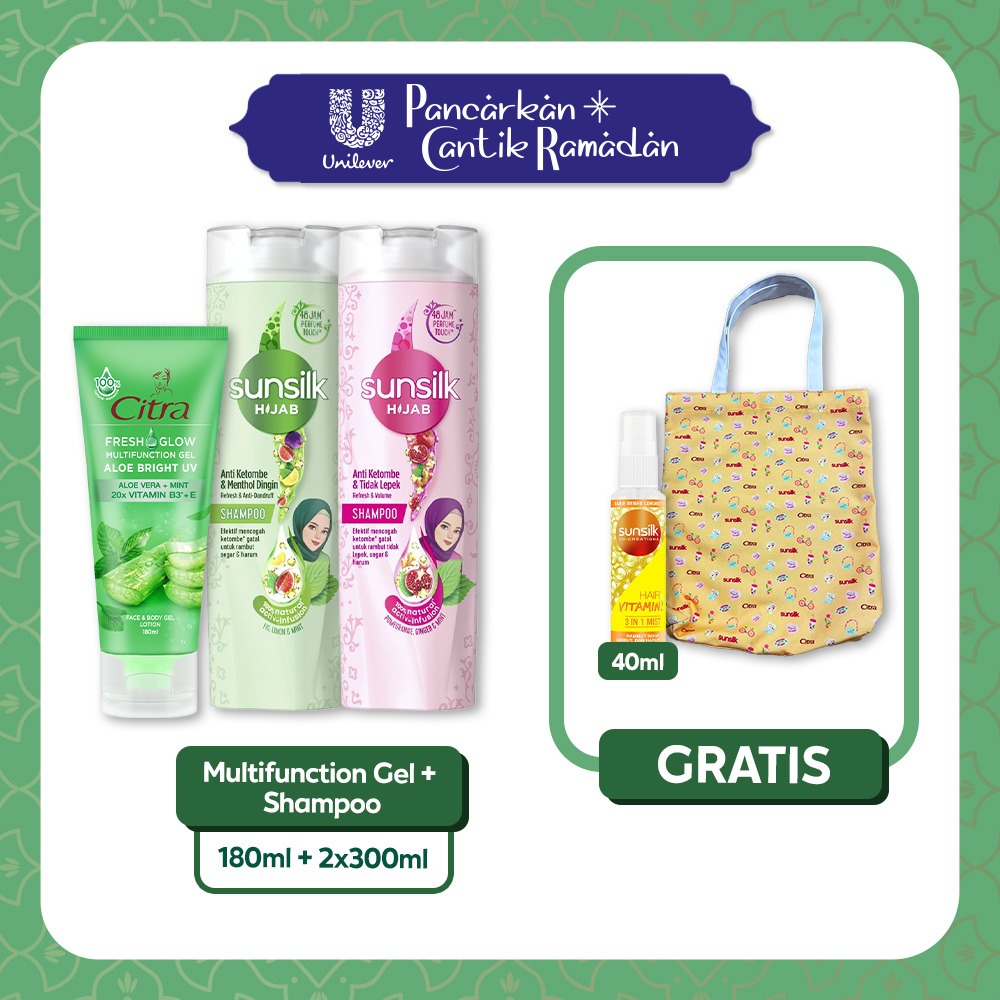 Jual 30 Days Glowing Skin & Healthy Hair Set (Citra & Sunsilk) | Shopee ...