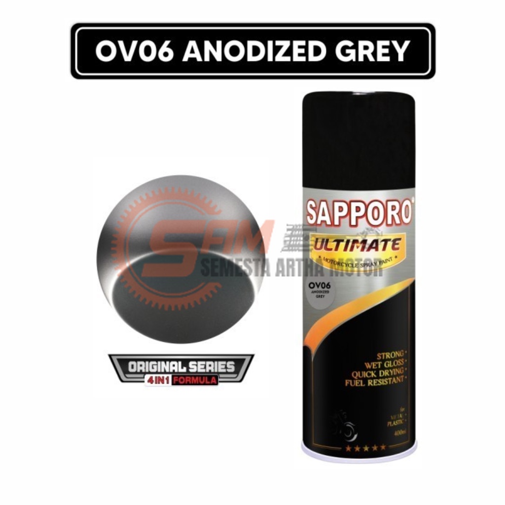 Jual Pilox Sapporo Ultimate OV06 Anodized Grey Series 4in1 Cat Semprot ...