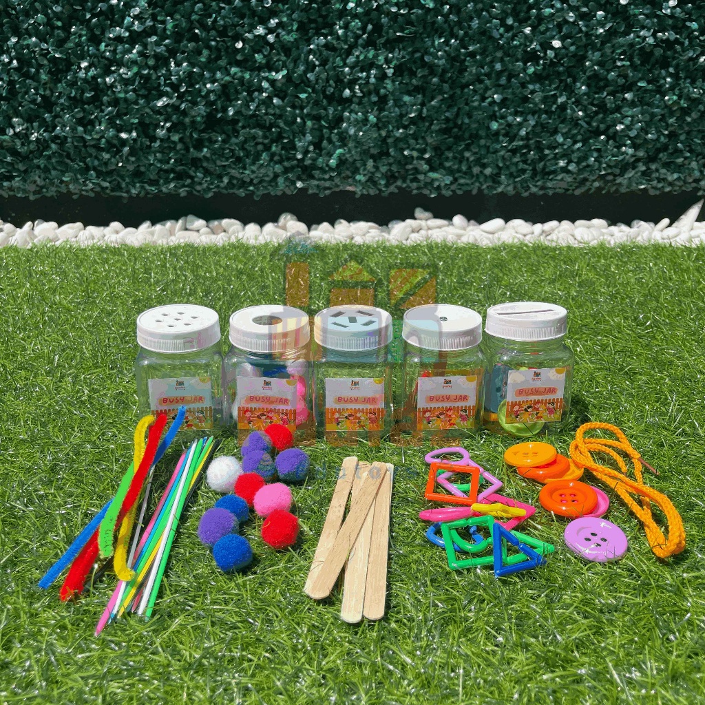 Jual Busy Jar Mainan Sensori Motorik Untuk Anak Montessori Sensory Play ...