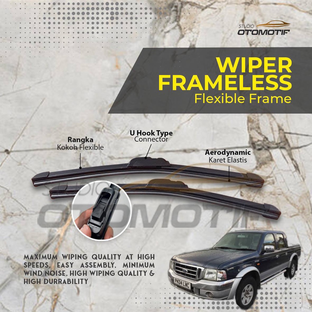 Jual WIPER FORD RANGER GEN2 PJ 2006-2011 FRAMELESS ECO FL 1 SET ...