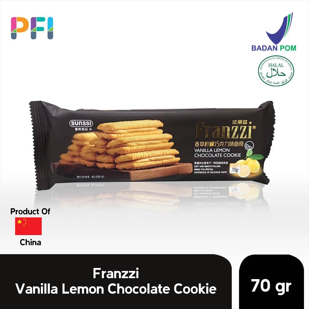 Jual Franzzi Vanilla Lemon Chocolate Cookie 70gr | Shopee Indonesia