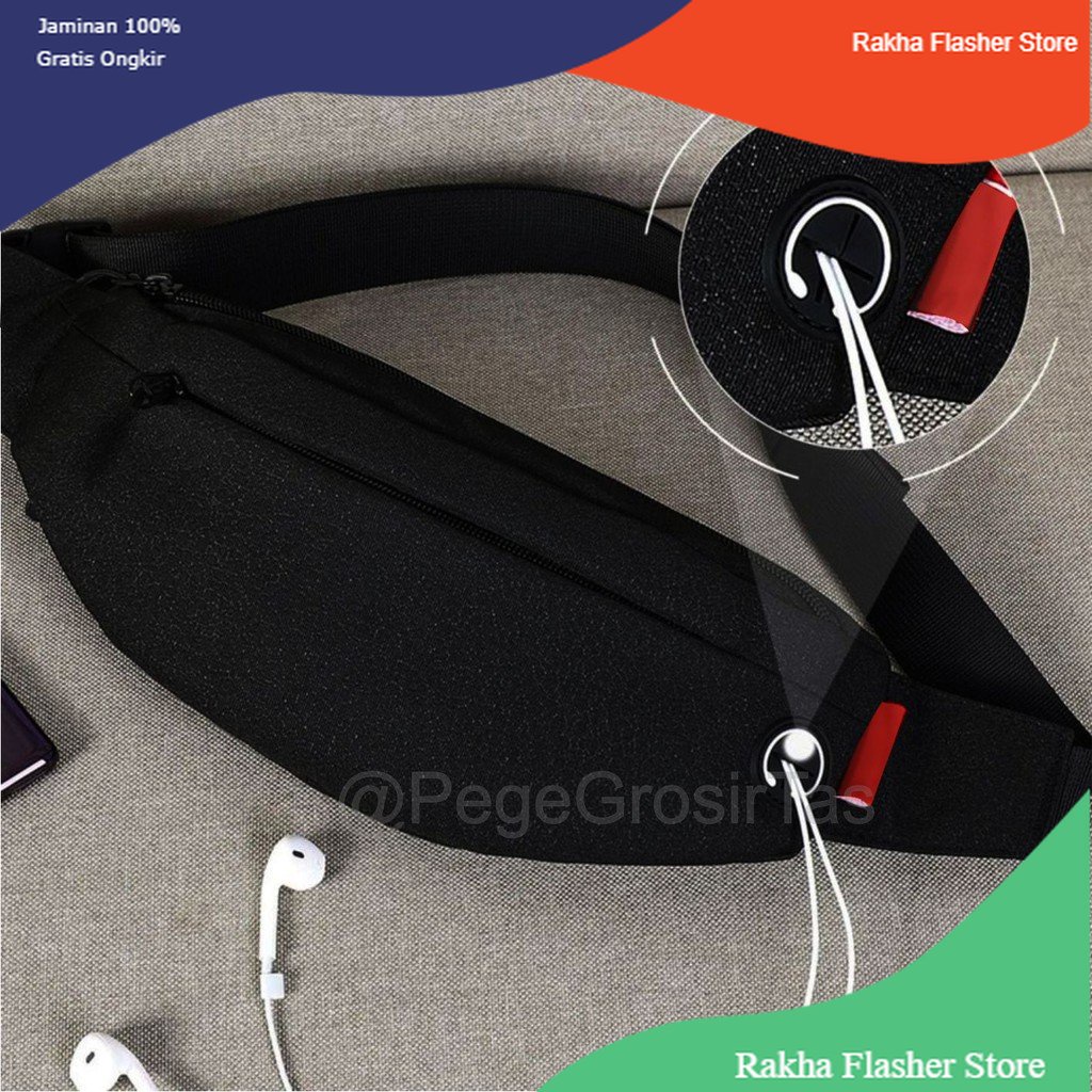 Jual Tas Selempang Waistbag Polos Pria Model Simpel Elegan Cocok Untuk ...