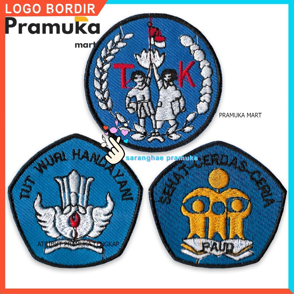 Jual Produk Badge Tut Wuri Tutwuri Handayani Emblem TK Paud Patch Logo ...