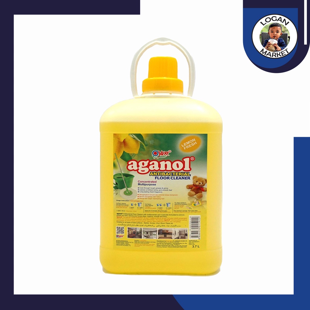 Jual Yuri Aganol Floor Cleaner Pembersih Lantai 3.7 3,7 Liter | Shopee ...