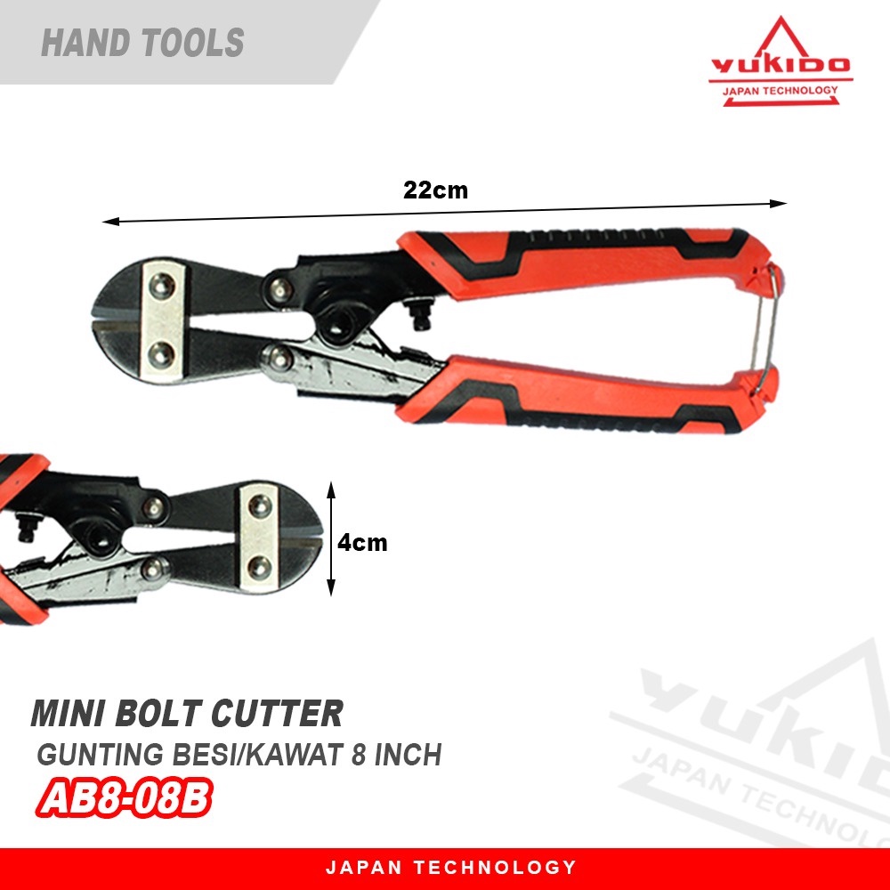 Jual Best Gunting Potong Kawat Besi Baja Rantai Yukido Bolt Cutter Mini ...