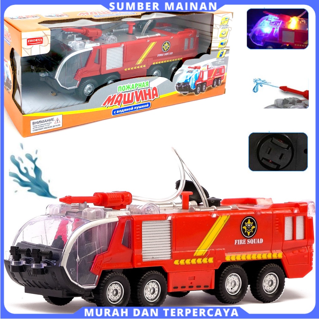 Jual Mainan Anak Mobil Pemadam Kebakaran bisa semprot air ( Fire Squad ...