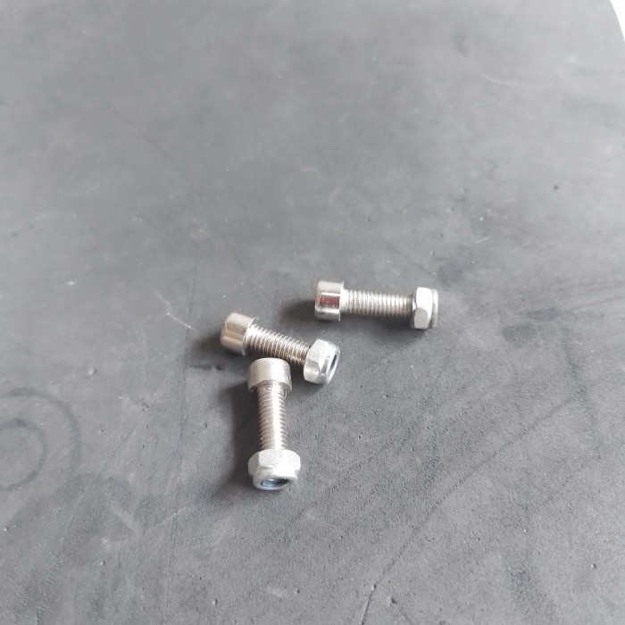 Jual Baut L + Mur 8 Lock Panjang 24mmm x 8mm Crome | Shopee Indonesia