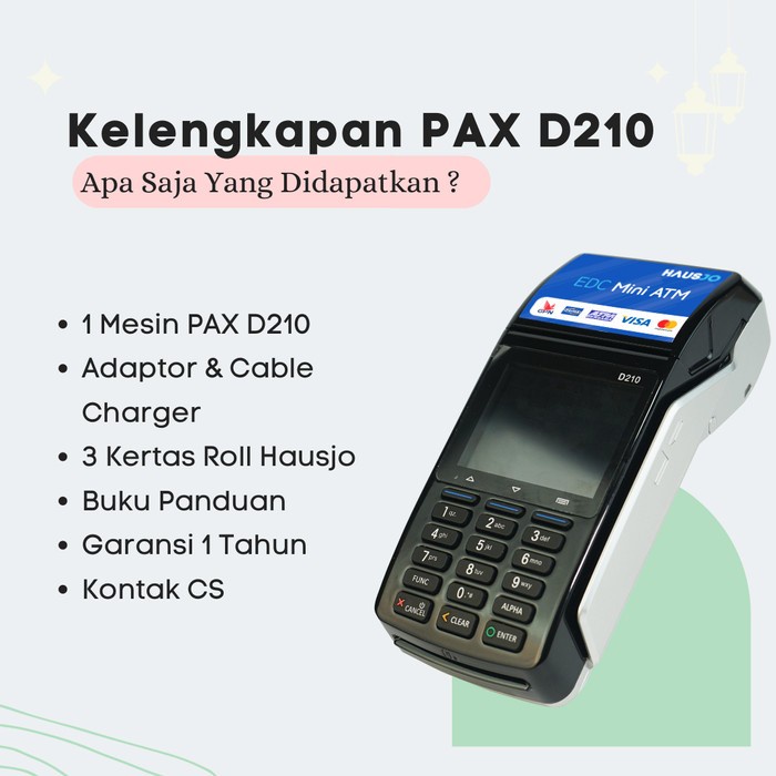 Jual Mesin Mini ATM PAX D210 Hausjo | Shopee Indonesia
