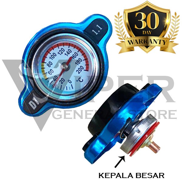 Jual Tutup Radiator Temperatur Indikator Suhu Universal D1 1.1 & 0.9 ...