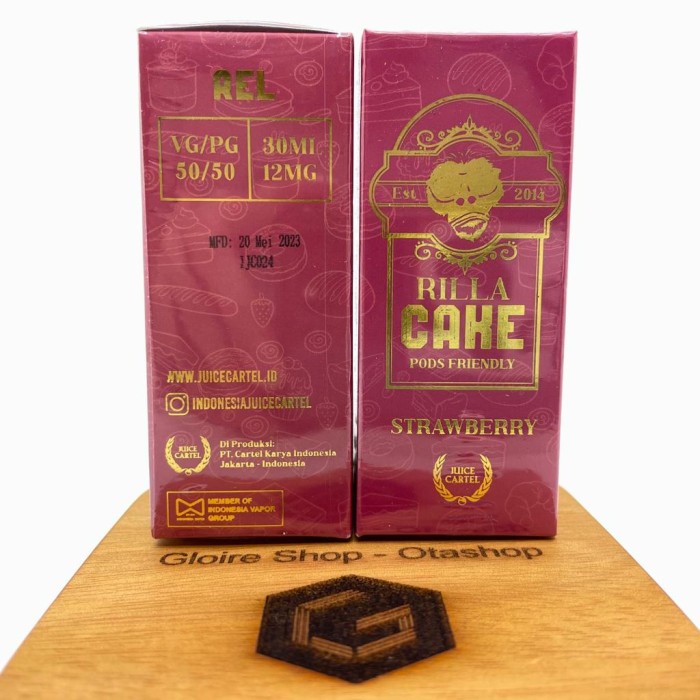 Jual SALT - Cakerilla V2 STRAWBERRY 30ml 12mg Juice Cartel Pods Cake ...