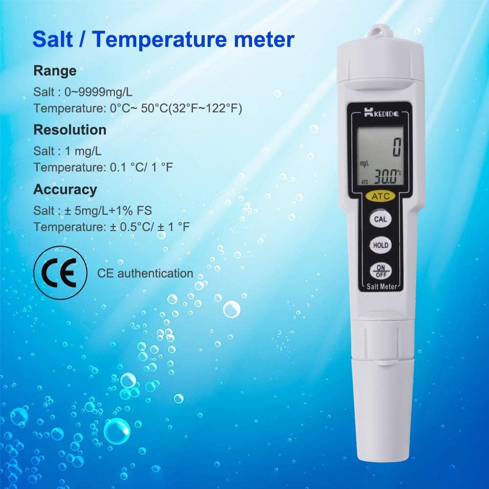 Jual Salt Meter CT3081 Kedida 0-9999 mL/g gram CT-3081 Ukur kadar garam Salinity Salinometer mlg ...