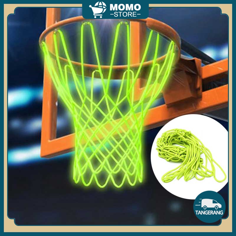 Jual Hijau Jaring Ring Basket Glow Bahan Nilon Luminous Jaring Bola ...
