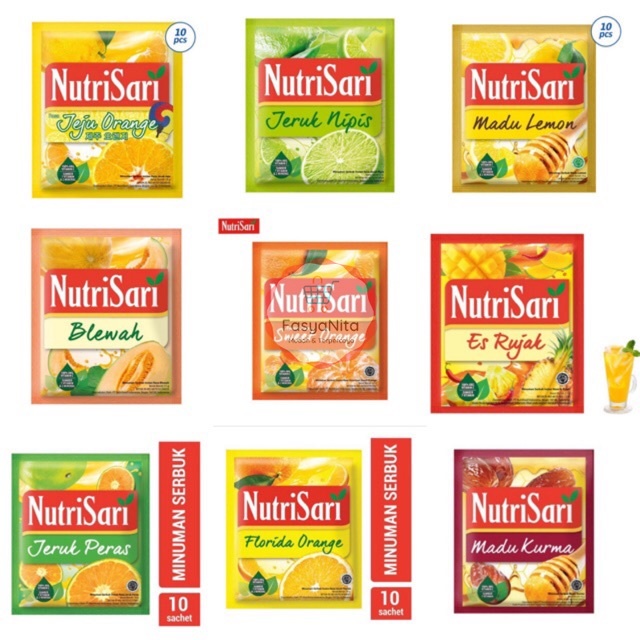 Jual Nutrisari Jeruk Peras, Es Rujak, Sweet Orange, Mangga Gandaria All ...