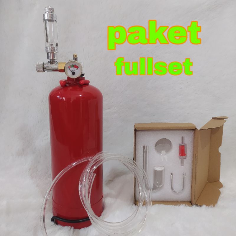 Jual TABUNG CO2 DIY aquascape 1kg + diffuser glass fullset siap pakai | Shopee Indonesia