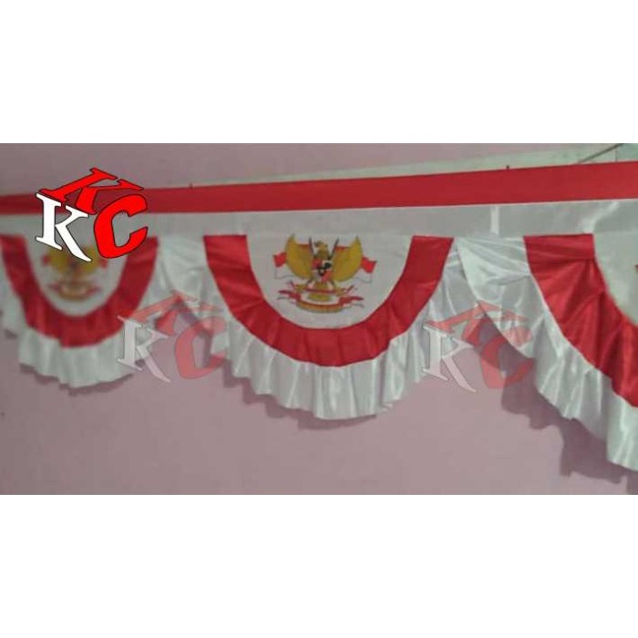 Jual EDD UMBUL UMBUL GARUDA MERAH PUTIH BACKGROUN GELOMBANG BEGRON ...