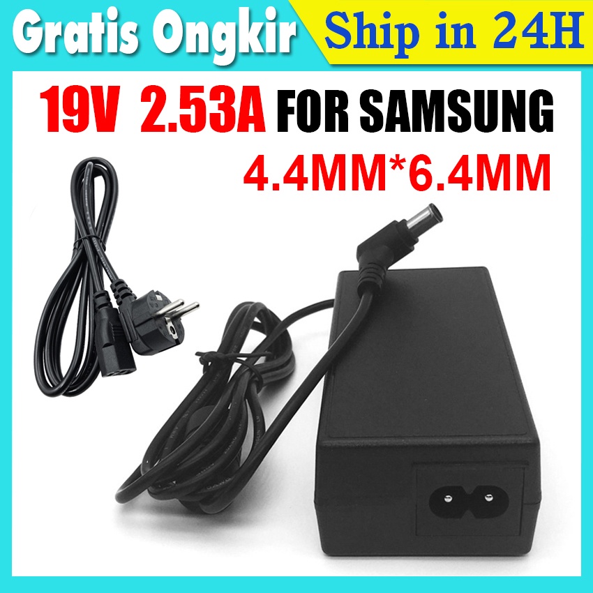 Jual Adaptor Charger LCD LED TV MONITOR SAMSUNG 19V -2.5A + Kabel Power ...