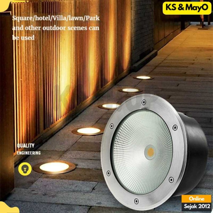 Jual Lampu Taman Tanam Tanah Outdoor LED 10 W IP65 12 24 Volt 2000 K ...