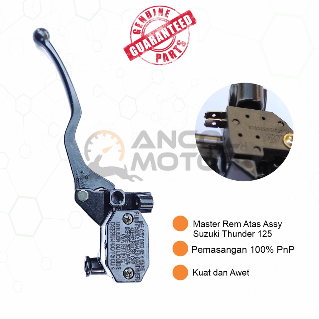 Jual Master Rem Atas Assy Thunder 125 Handle Tuas Handel Depan Besi ...
