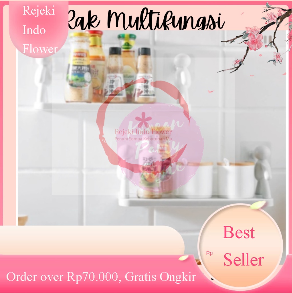Jual REJEKI BONBOX RAK TEMPEL MULTIFUNGSI DAPUR MOTIF ORANG KAMAR MANDI ...