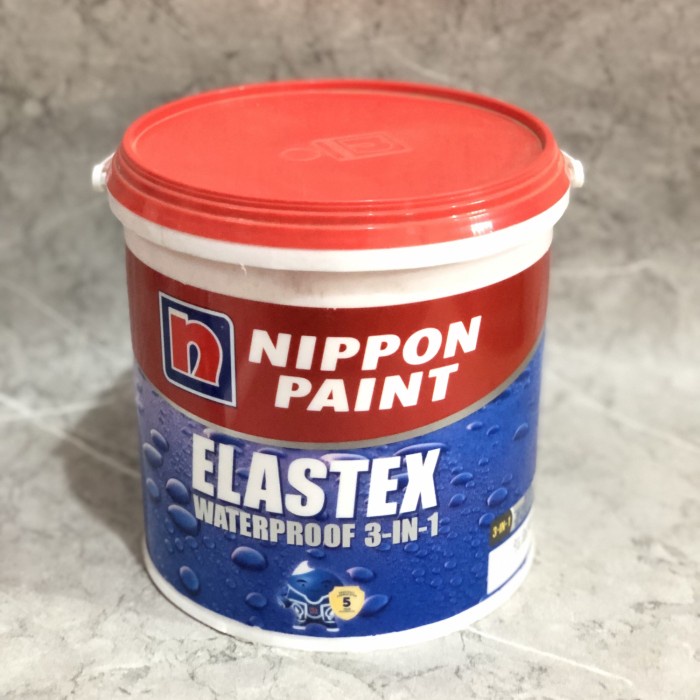 Jual Cat Tembok / Dinding Nippon Paint Elastex 5kg 5 kg Waterproof 3 in ...