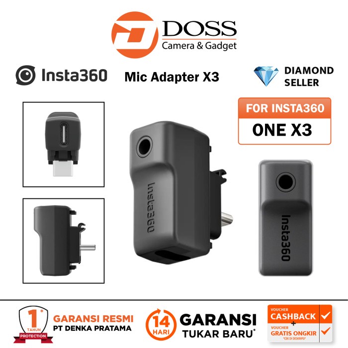 Jual Insta360 One X3 Mic Adapter - X3 Mic Adapter | Shopee Indonesia