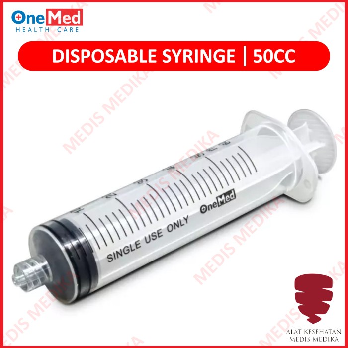 Jual Syringe 50cc Luer Lock Onemed Spet Spuit Suntikan Suntik Lubang ...