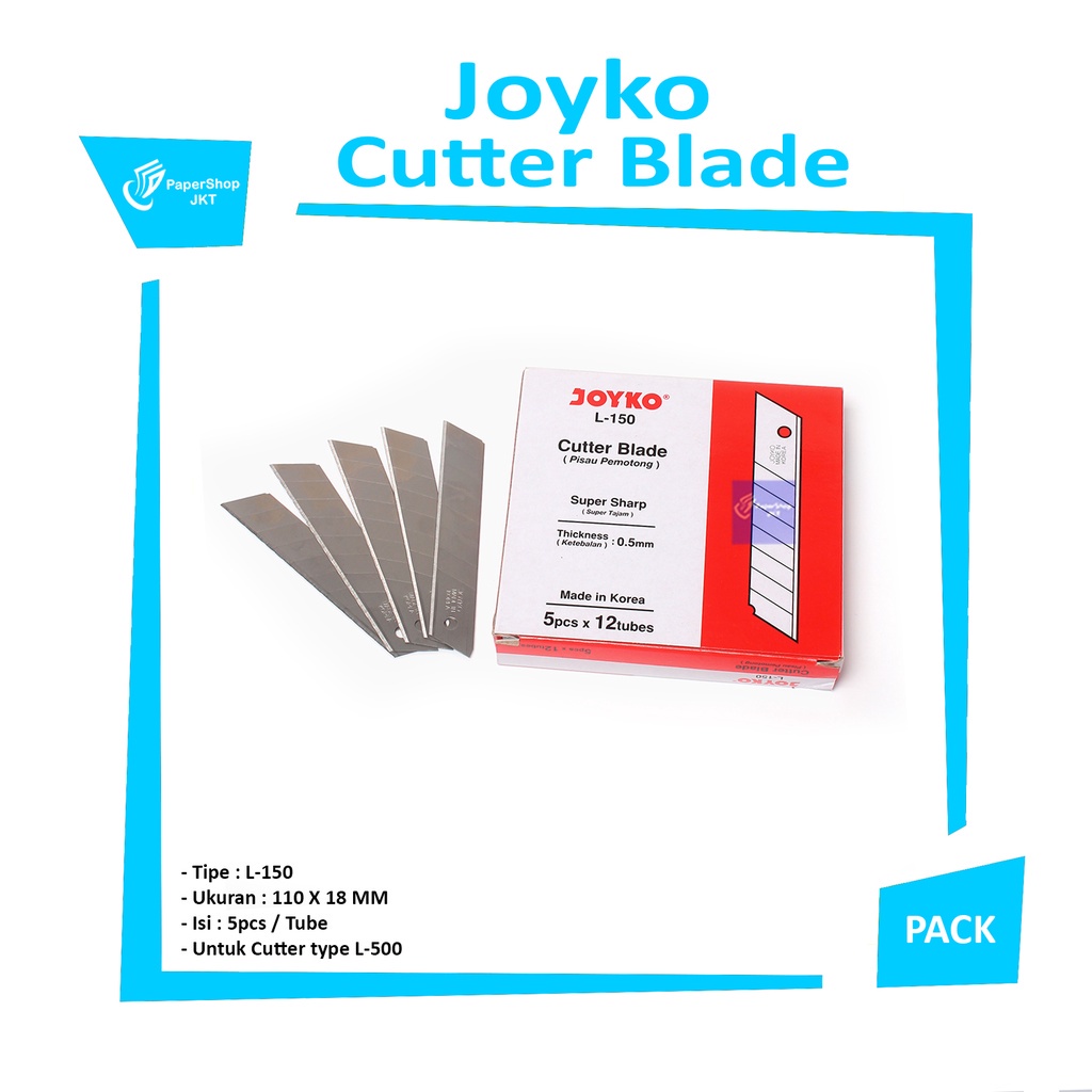 Jual JOYKO - Isi - Refill Cutter Besar L150 - Tube | Shopee Indonesia