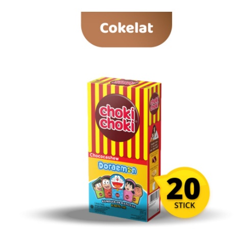 Jual CHOKICHOKI BOX ISI 20 PCS x 10 GRAM CHOKI CHOCOCASHEW CASHEW PASTA ...