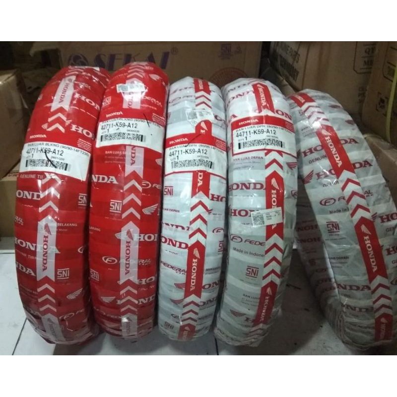 Jual BAN LUAR DEPAN / BELAKANG TUBLES TUBELES HONDA AHM FEDERAL MATIC ...