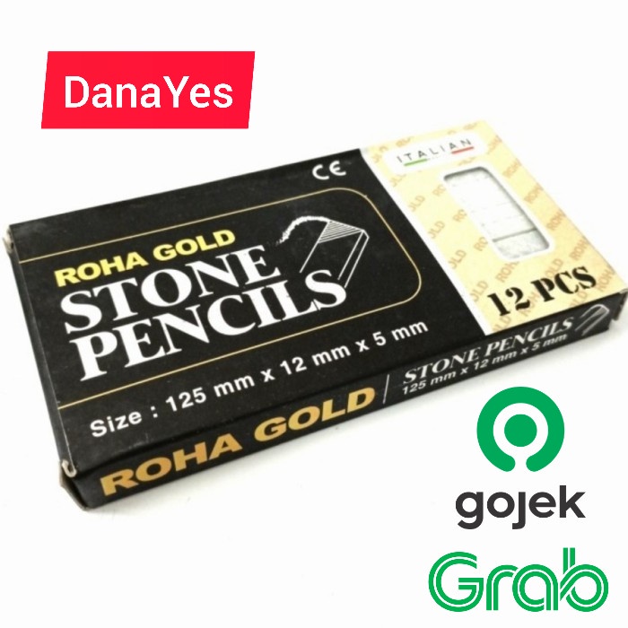 Jual Kapur Las Bubut Stone Pencil Kapur Penanda Besi Baja 1Kotak 12Pcs Roha | Shopee Indonesia