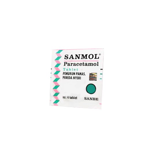 Jual SANMOL PARACETAMOL 500MG STRIP 4 TABLET | Shopee Indonesia